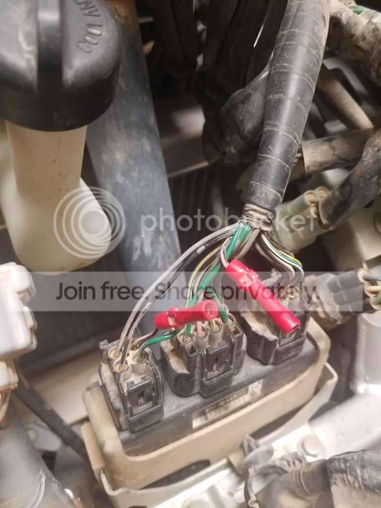 Pink/black wire is cut from cdi | Honda TRX 450R