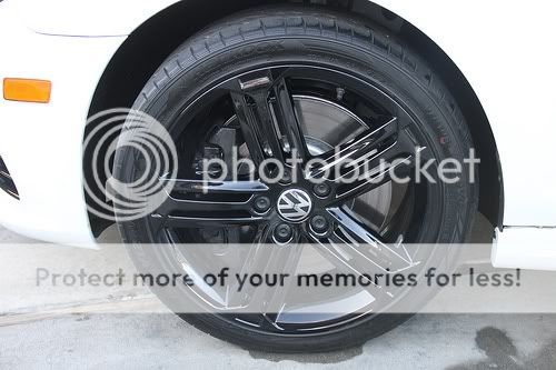 FS: OEM 18" Golf R Talladega Wheels (No Tires) - powder coated black ...