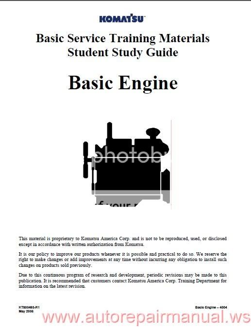 [Komatsu Training] Komatsu Basic Engine | Auto Repair Manual Forum ...